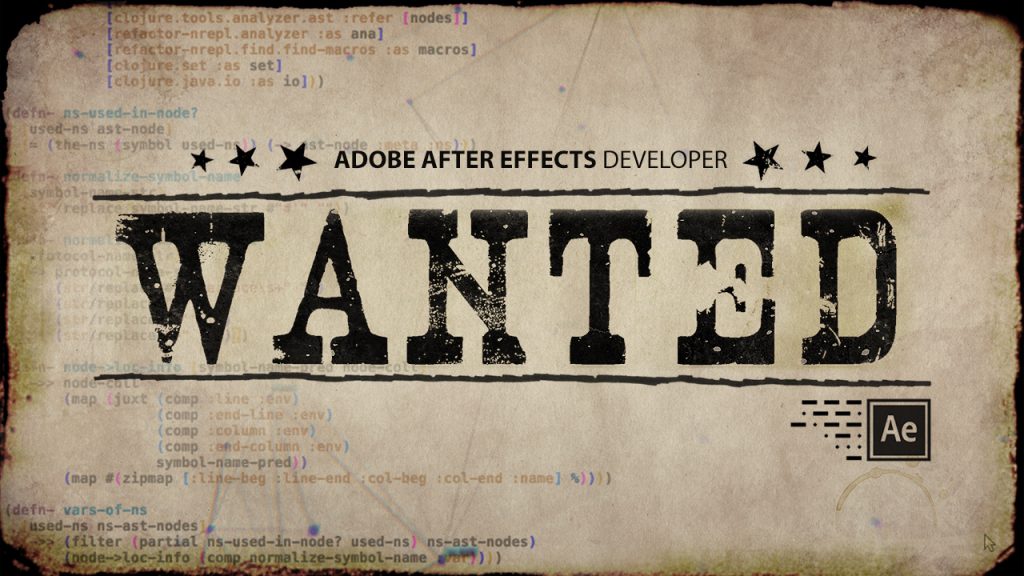 Adobe After Effects Developer Wanted Richard Rosenman Advertising And Design