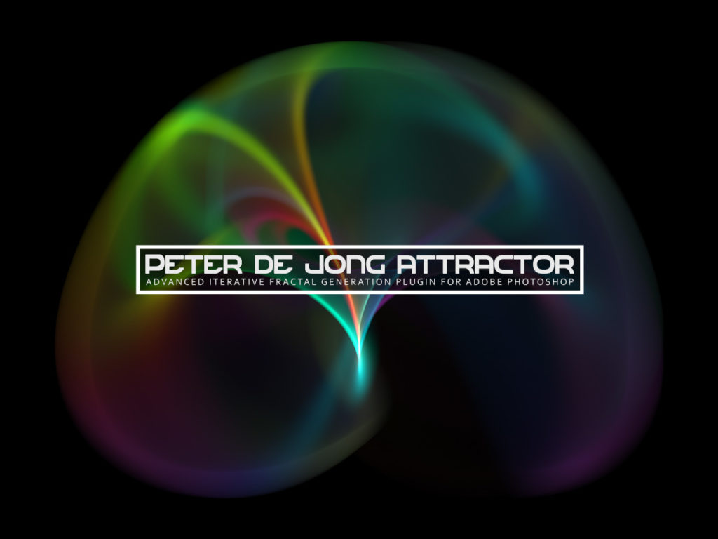 Peter de Jong Attractor - Advanced Iterative Fractal Photoshop Plugin