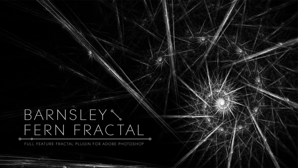 Barnsley Fern Fractal - Full Feature Fractal Photoshop Plugin