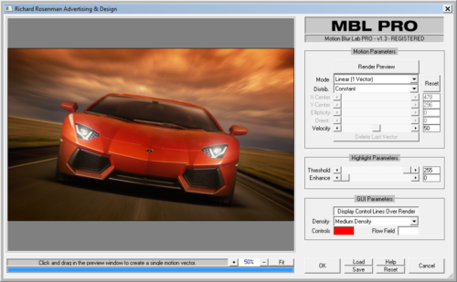 MBL PRO - Complex Motion Blur Effects Photoshop Plugin