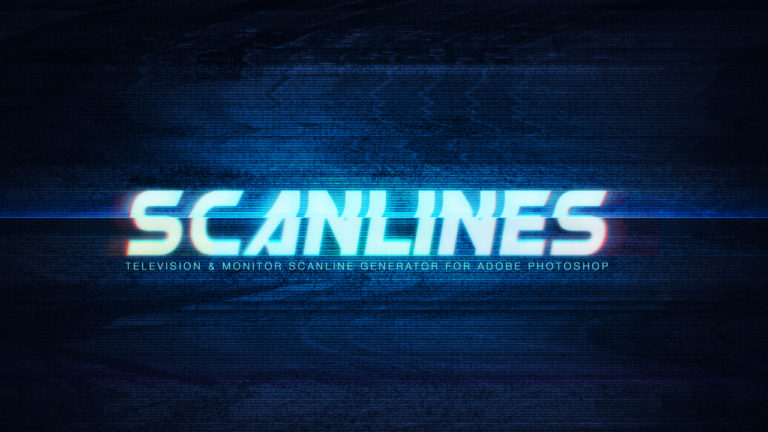 Scanlines - Television & Monitor Scanline Photoshop Plugin