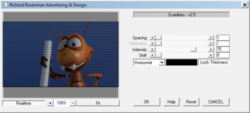 Scanlines - Television & Monitor Scanline Photoshop Plugin