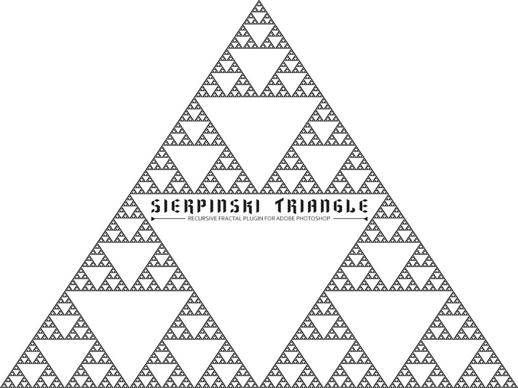 Sierpinski Triangle - Recursive Fractal Photoshop Plugin